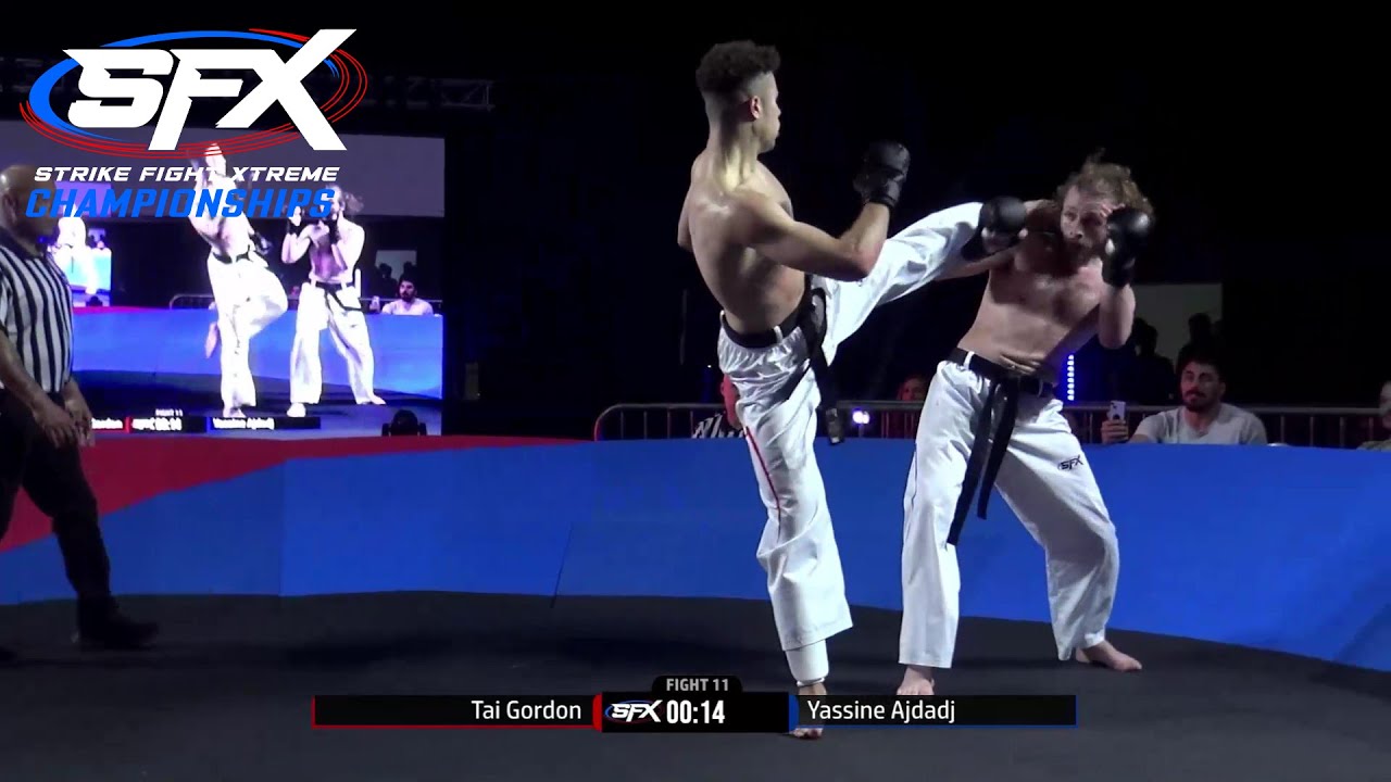Tai Gordon VS Yassine Ajdadj - SFX Strike Fight Xtreme Championships - YouTube