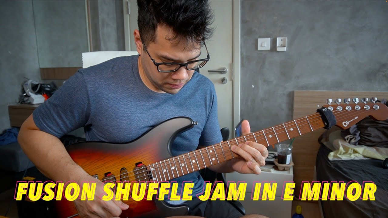 Fusion Shuffle Jam In E minor - Game Guitarist - YouTube