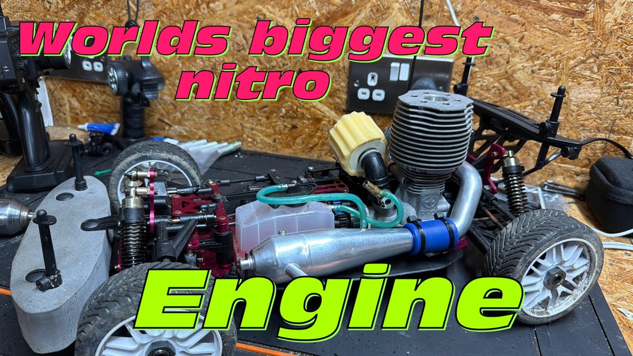 Worlds biggest nitro engine in a 1/8 nitro buggy 💥💥💥 installation and ...