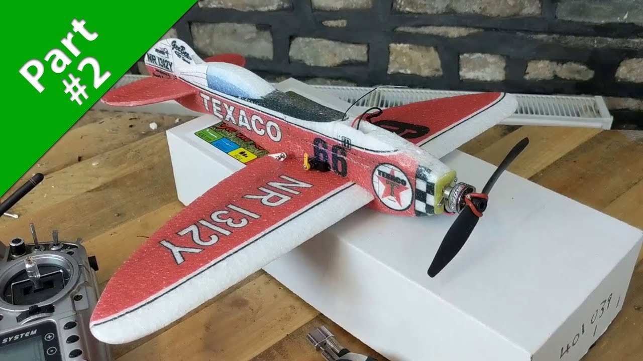Part #2 - Gee Bee Pylon Racer Finished (ish) - Small RC EPP Plane - YouTube