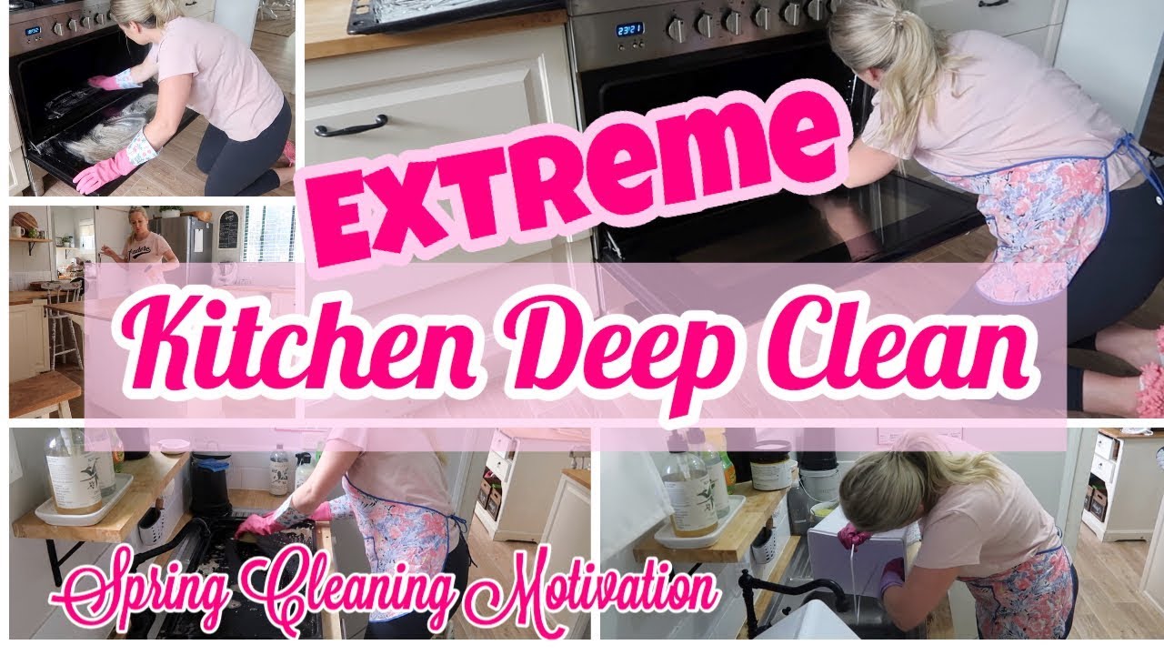 KITCHEN DEEP CLEAN 2020 | SPRING CLEANING MOTIVATION | OVEN CLEAN ...