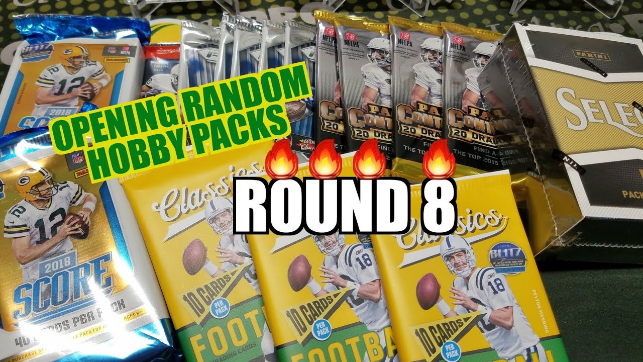 Random Football Card Hobby Pack Opening. Round 8 - YouTube