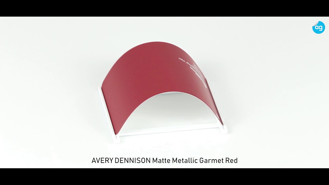 Avery Dennison SWF Matte Metallic Garnet Red AS9020001 - YouTube