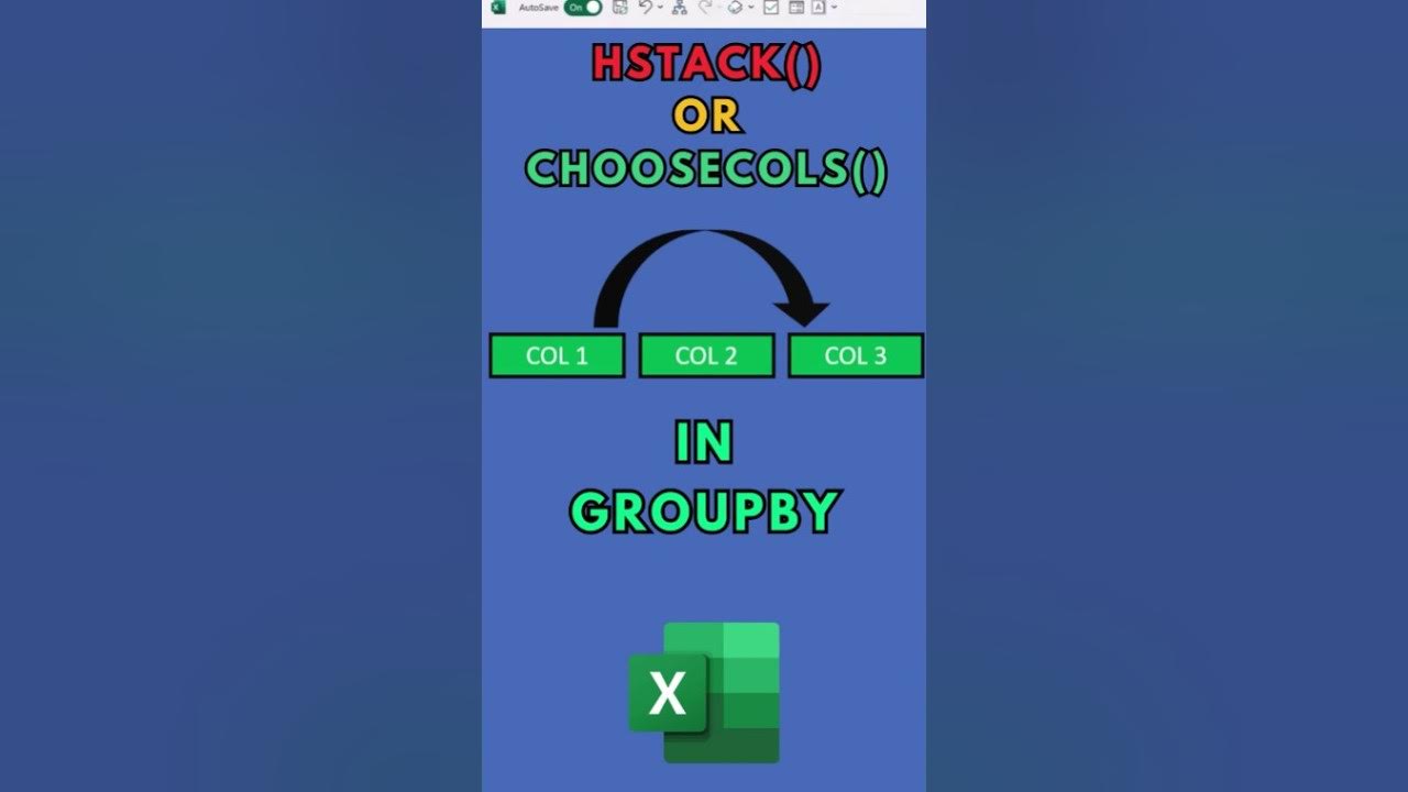 HSTACK() or CHOOSECOLS() When Using PIVOTBY() #excel #exceltutorial #exceltips - YouTube