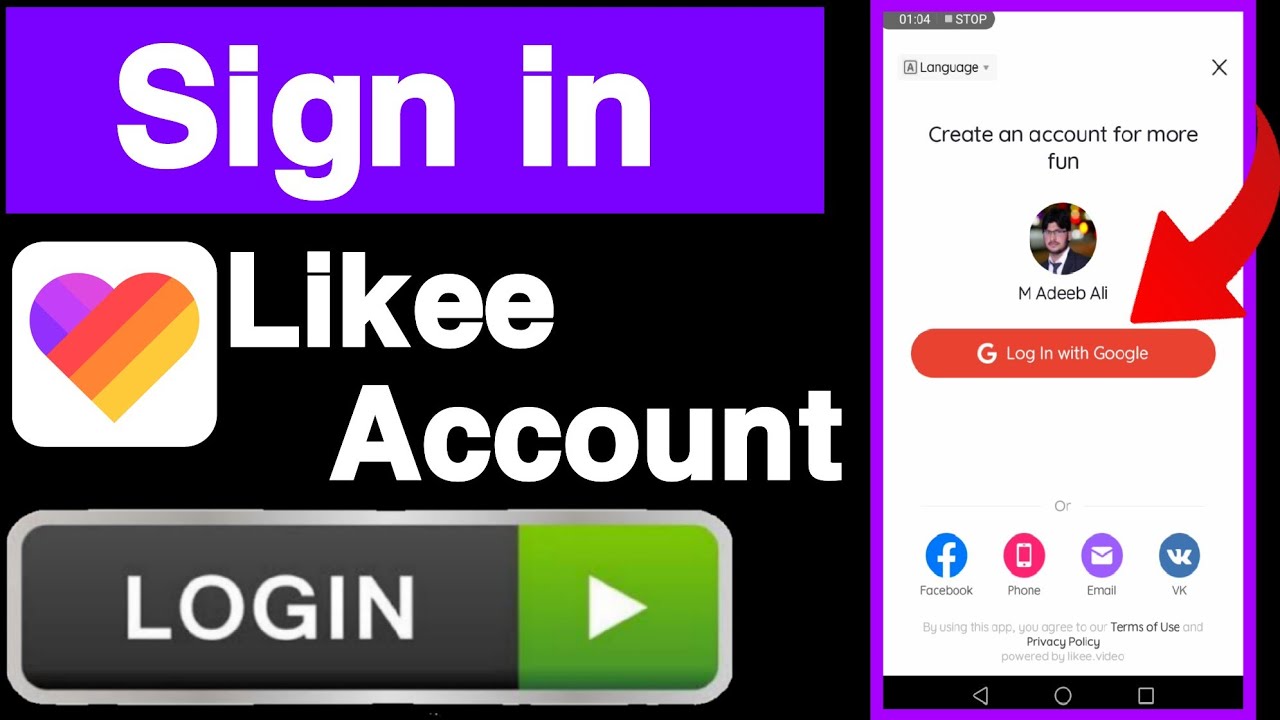 How to login likee account||Likee account login kaise kare||How to sign ...