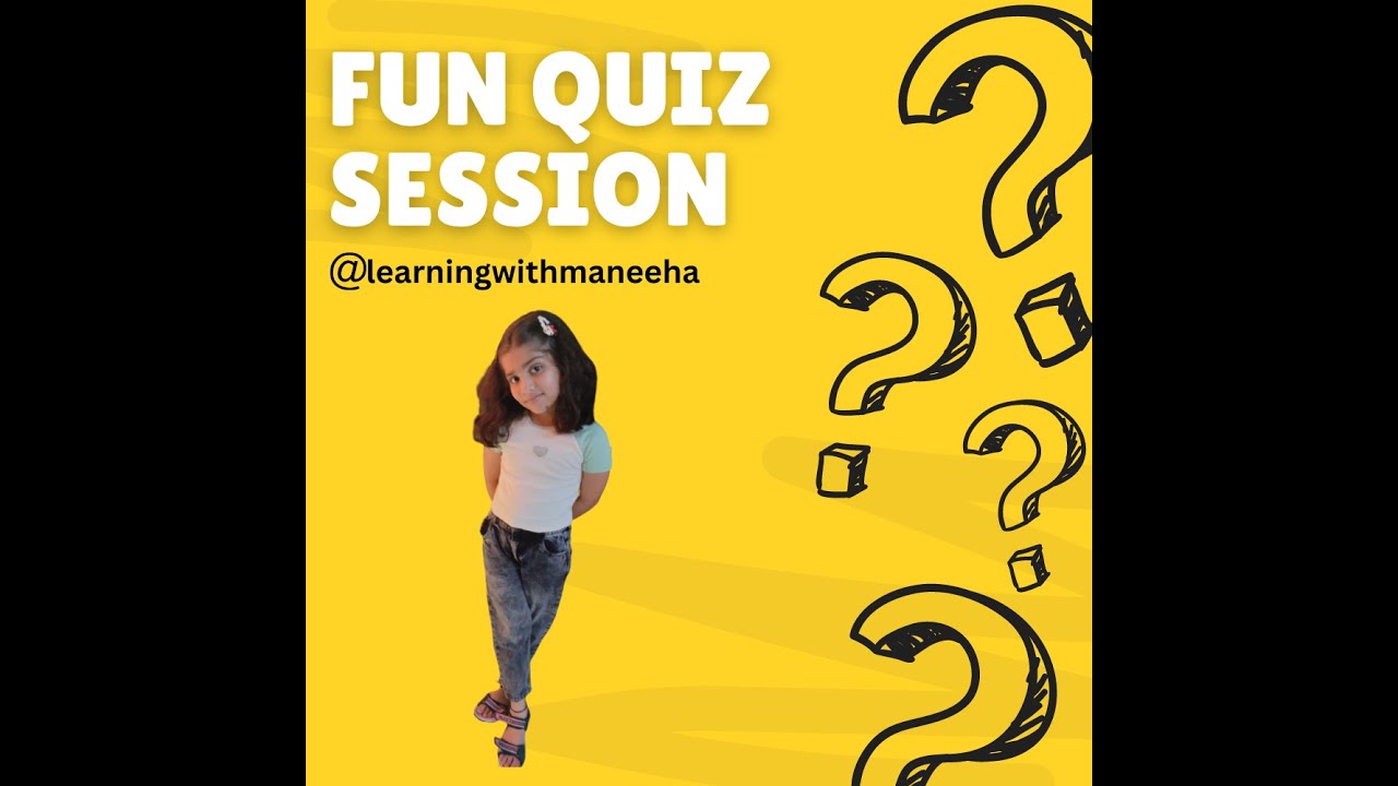 Fun Quiz Session For kids - YouTube