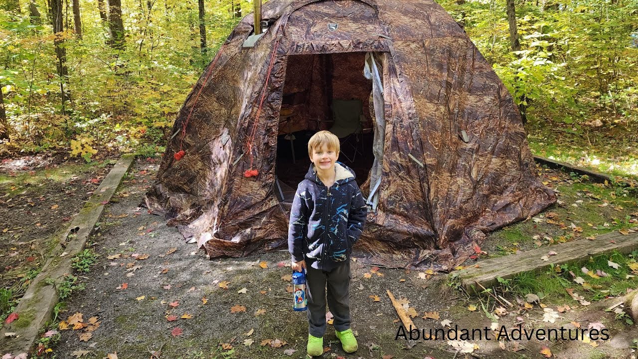Fall Hot Tent Camping With My Son - Hiking in Beautiful Fall Colors ...