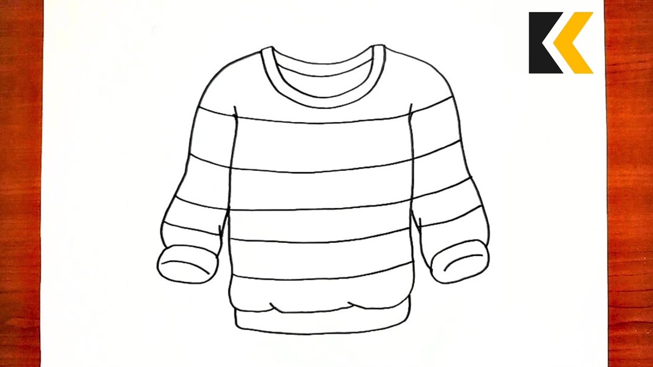 How To Draw Sweater | Draw Clothes Easily - YouTube