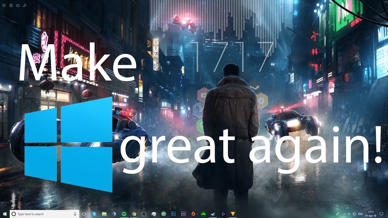 Blade Runner 2049 MOVING WALLPAPER?? - Make Windows look better - YouTube