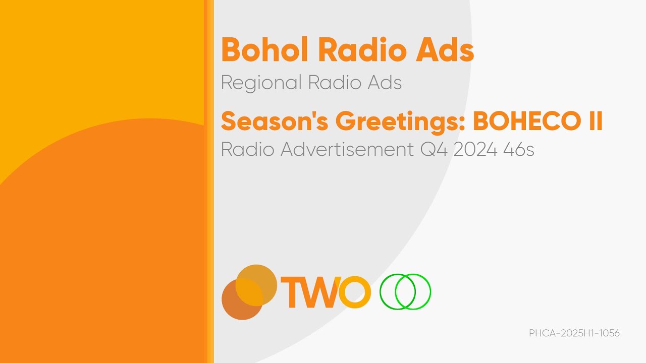 Season's Greetings from BOHECO II Radio Ad Q4 2024 46s (Bohol) - YouTube