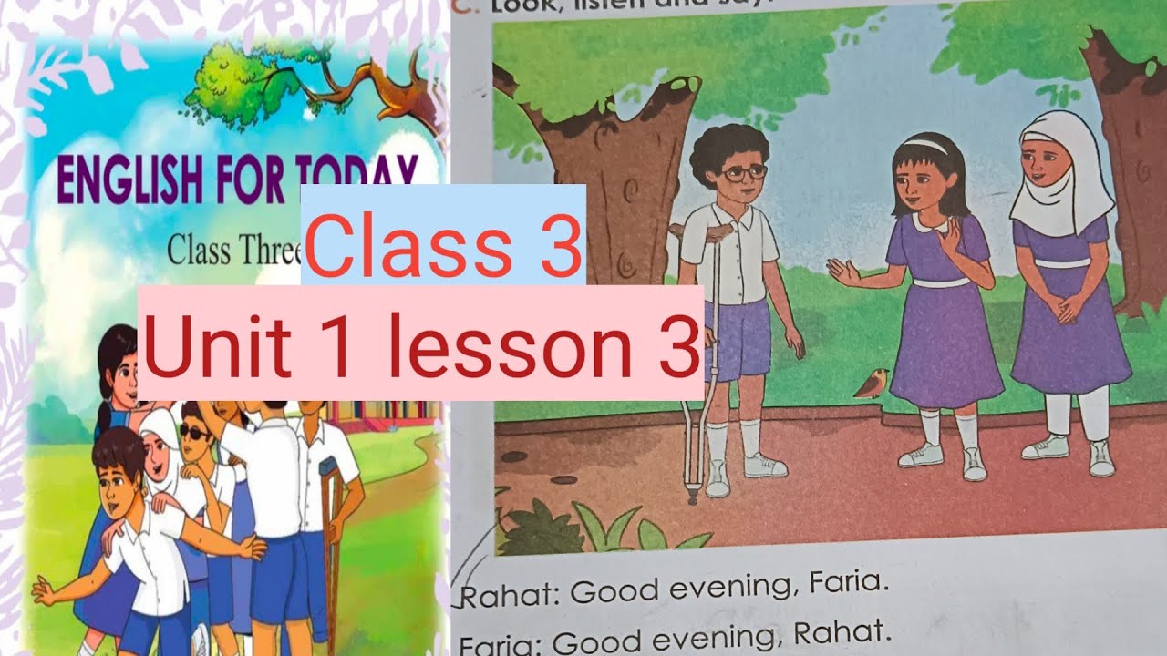 Class 3 English page 6,7 Unit 1,Lesson 3।2025। - YouTube