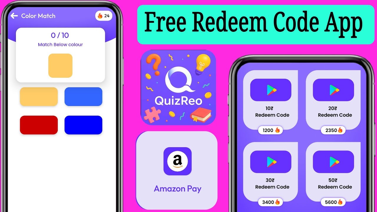 QUIZ REO APP | FREE REDEEM CODE | NEW REDEEM CODE APP | GOOGLE PLAY ...
