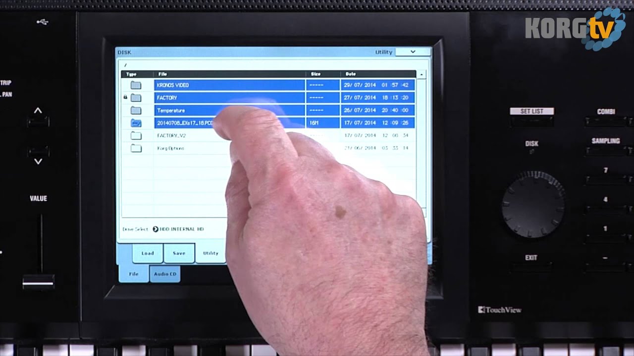 KORG TV / KRONOS (2015) Video Manual Teil 6 von 6 - Global, Disk ...