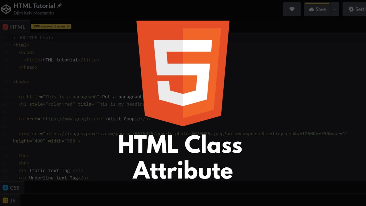 Html Tutorial 31 Html Classes Class Attribute In Html Youtube