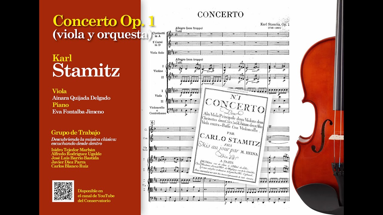 Concerto Op. 1. Karl Stamitz. Grupo de Trabajo del Conservatorio ...