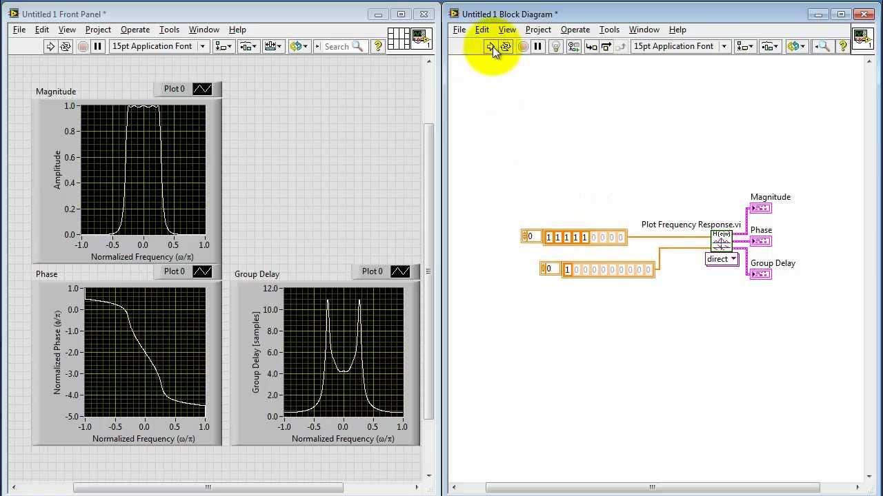 NI LabVIEW: "Plot Frequency Response" subVI - YouTube