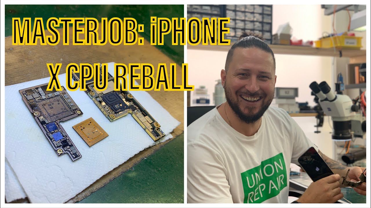 MASTERJOB - iPHONE X CPU REBALL - HOW TO REBALL iPHONE X A11 CPU ...
