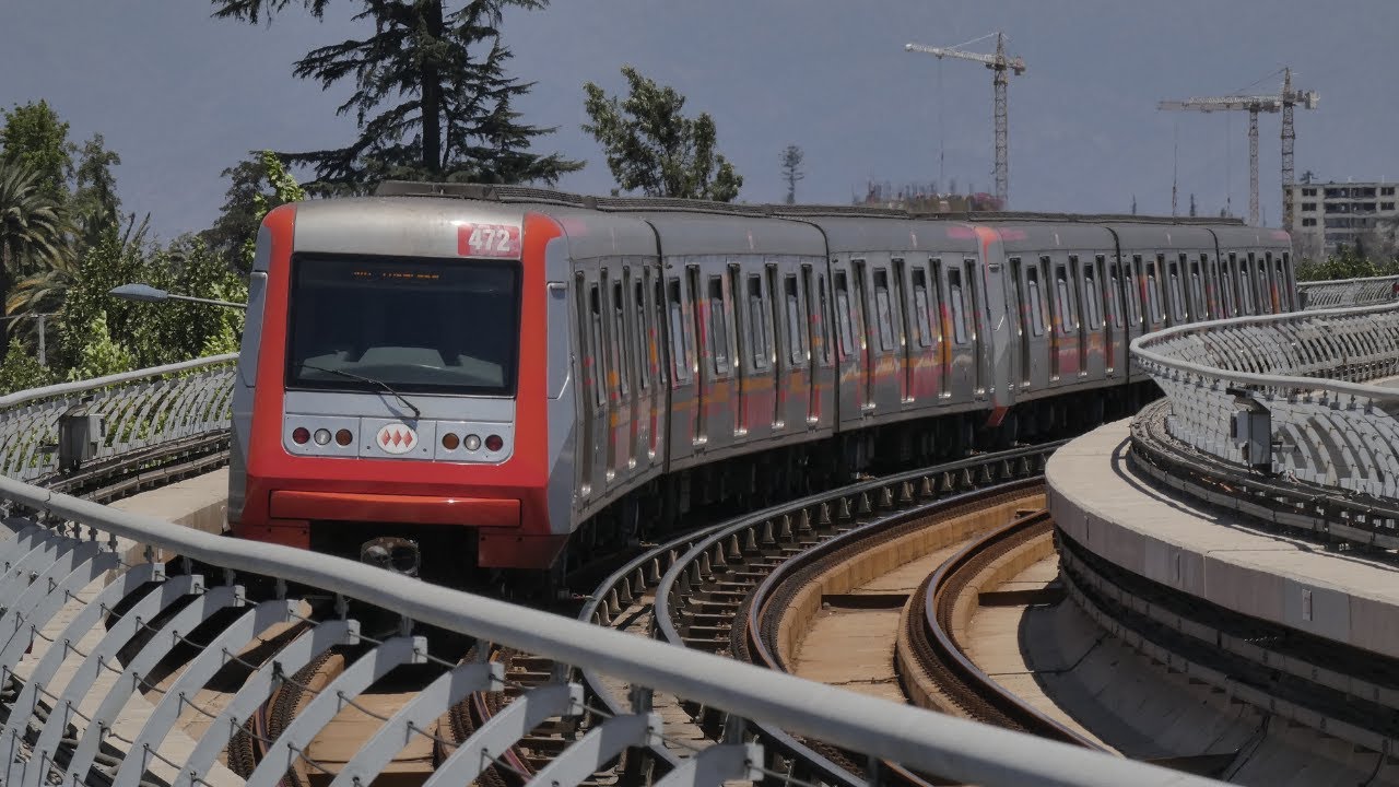 Trenes AS-02 en Trinidad | Metro de Santiago - Línea 4 - YouTube