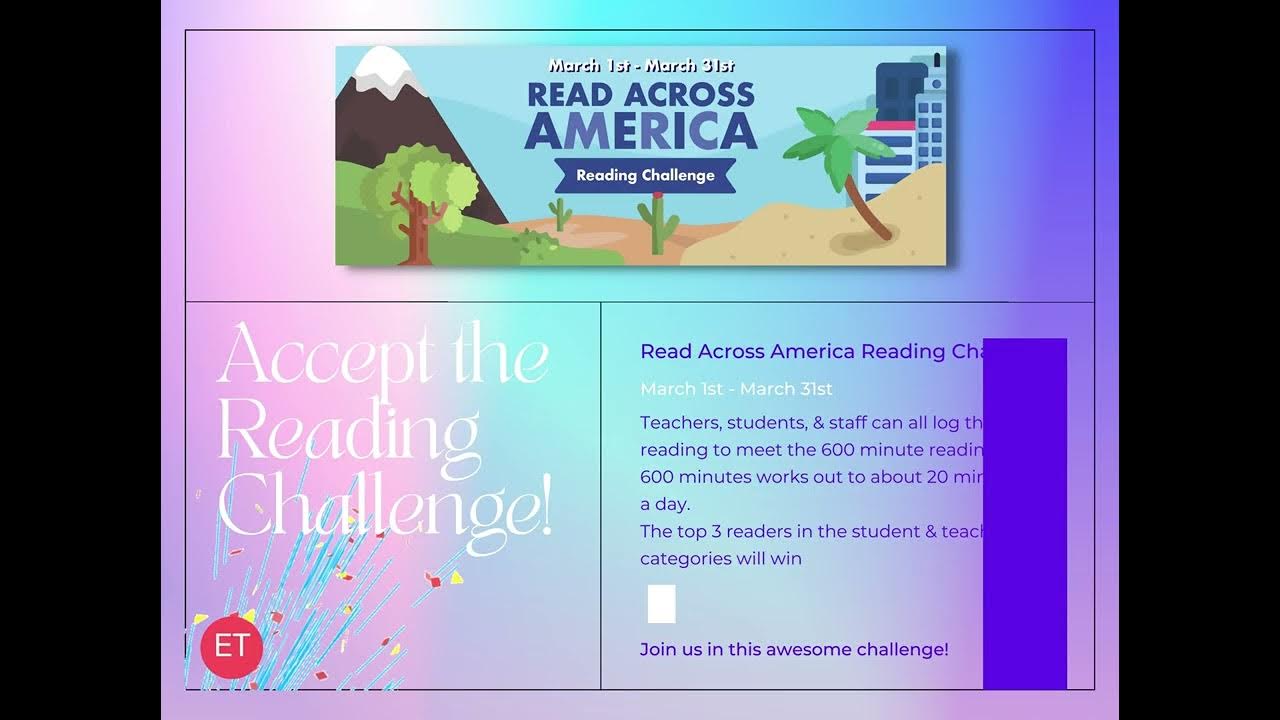 Read Across America Reading Challenge - YouTube
