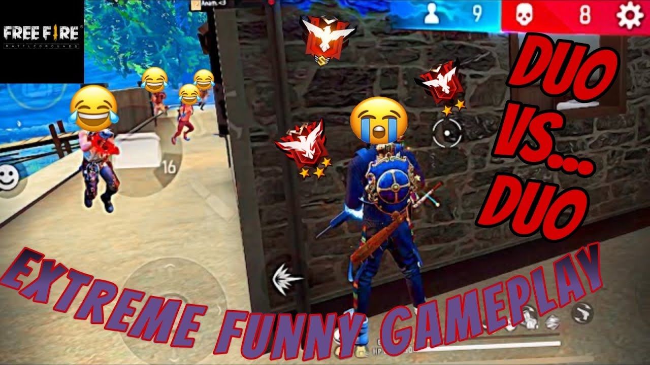 Extreme funny gameplay of Free fire Max 🤣|| Duo vs Duo || with my best ...