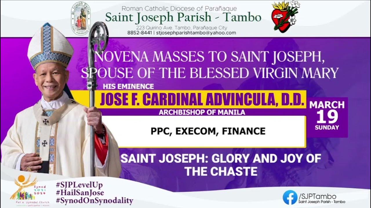 SUNDAY MASS TV MARIA | St. Joseph Parish, Tambo | 19/03/2023 - YouTube