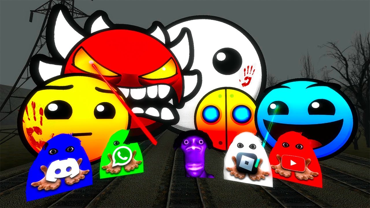 Lobotomy Dash Nextbots And NEW Angry Munci Family Nextbots on the TRAIN ...