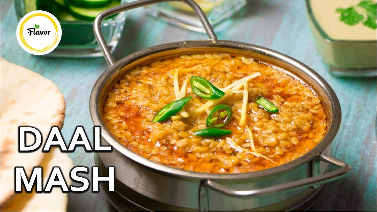 Daal Mash Recipe by Flavor | Urad Lentil Recipe | Dhaba Style Fry Daal ...