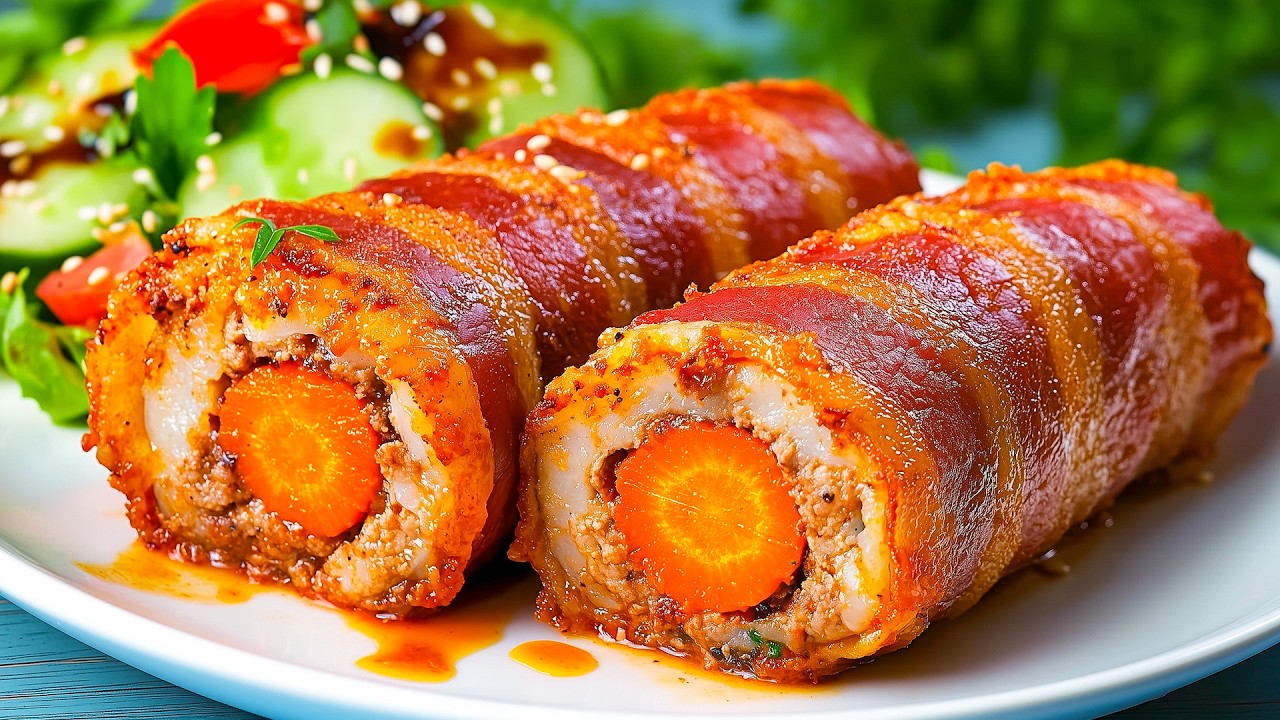 This is How I Cook Meat! 🍽️ Juicy Bacon Recipe with ONLY a FEW ...