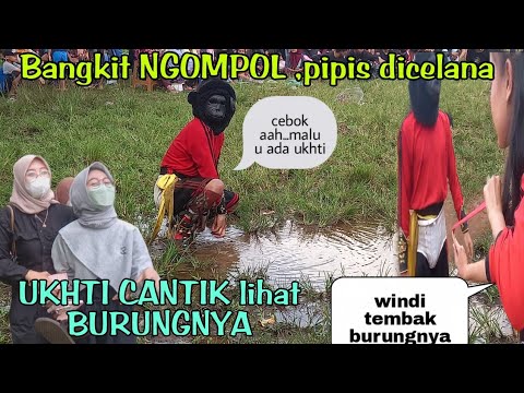 LUCU PARAH.BANGKIT PIPIZ + CEBOK DILAPANGAN.LEPAS CD bikin  UKHTI  Cantik Pengin LIHAT BURUNGNYA😂