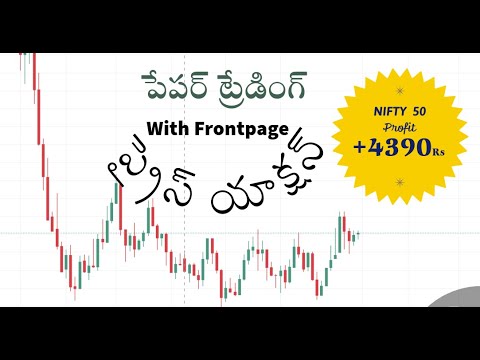 Paper Trade with Frontpage - Price Action trading - YouTube