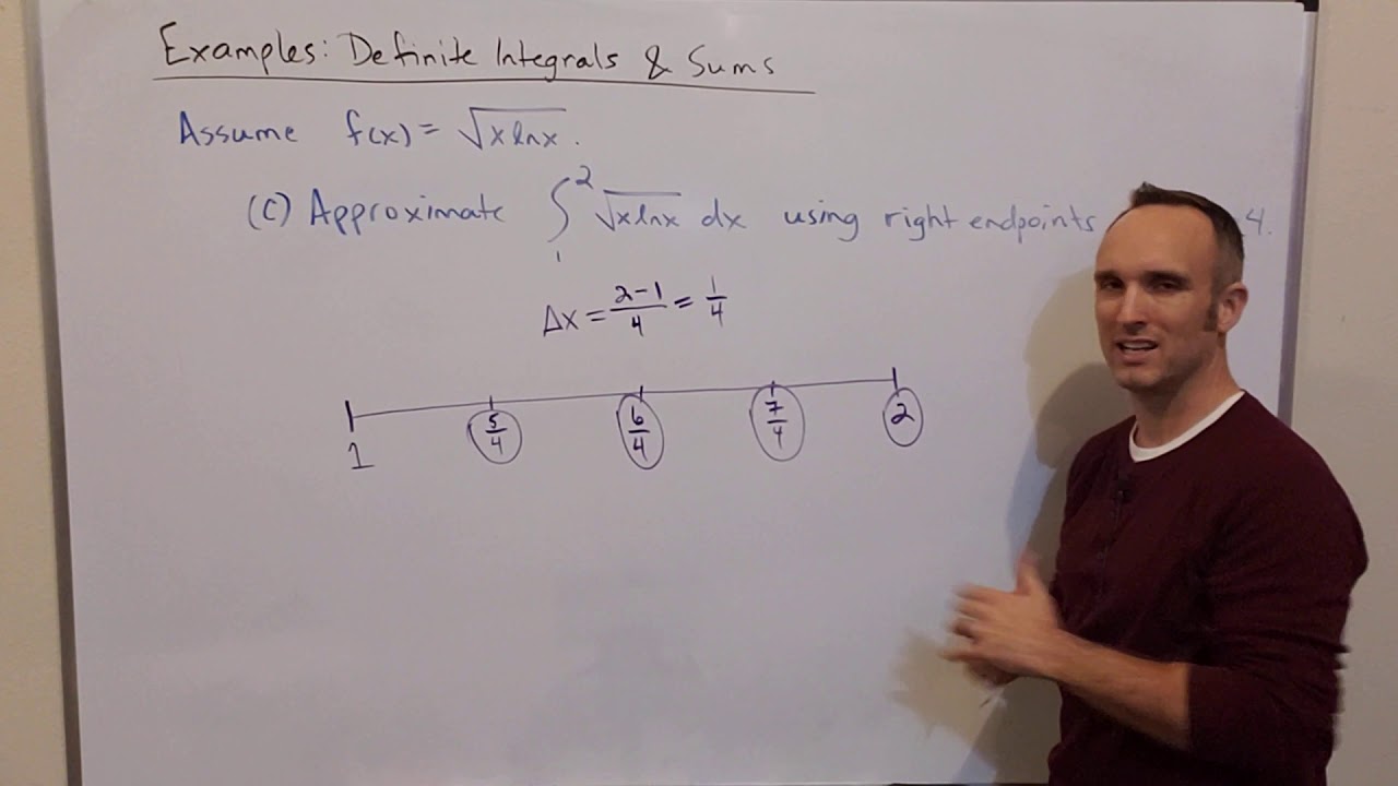 Examples: Definite Integrals and Sums - YouTube