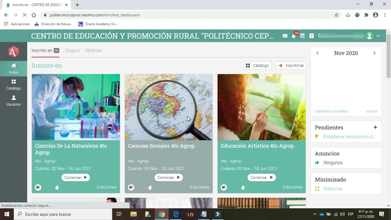 Como iniciar en Neo LMS como estudiante - YouTube