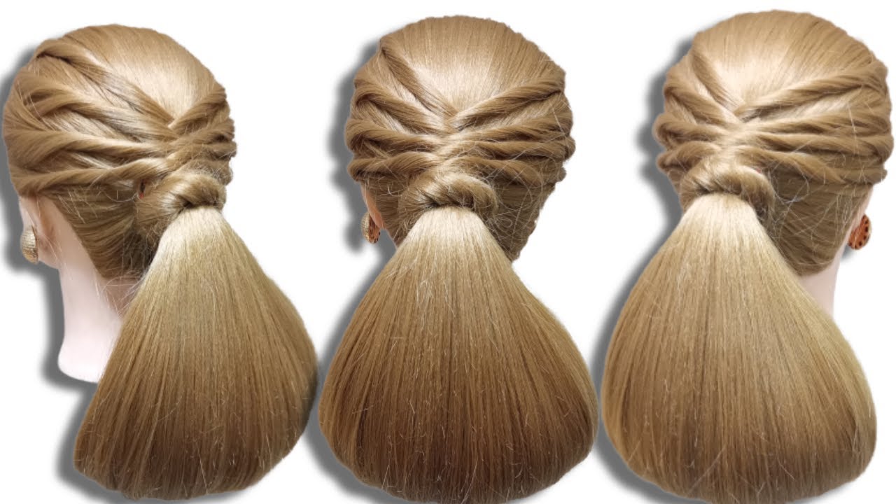 Beautify Yourself With Twisty Folded Hairstyle Tutorial # 22 #hair # ...