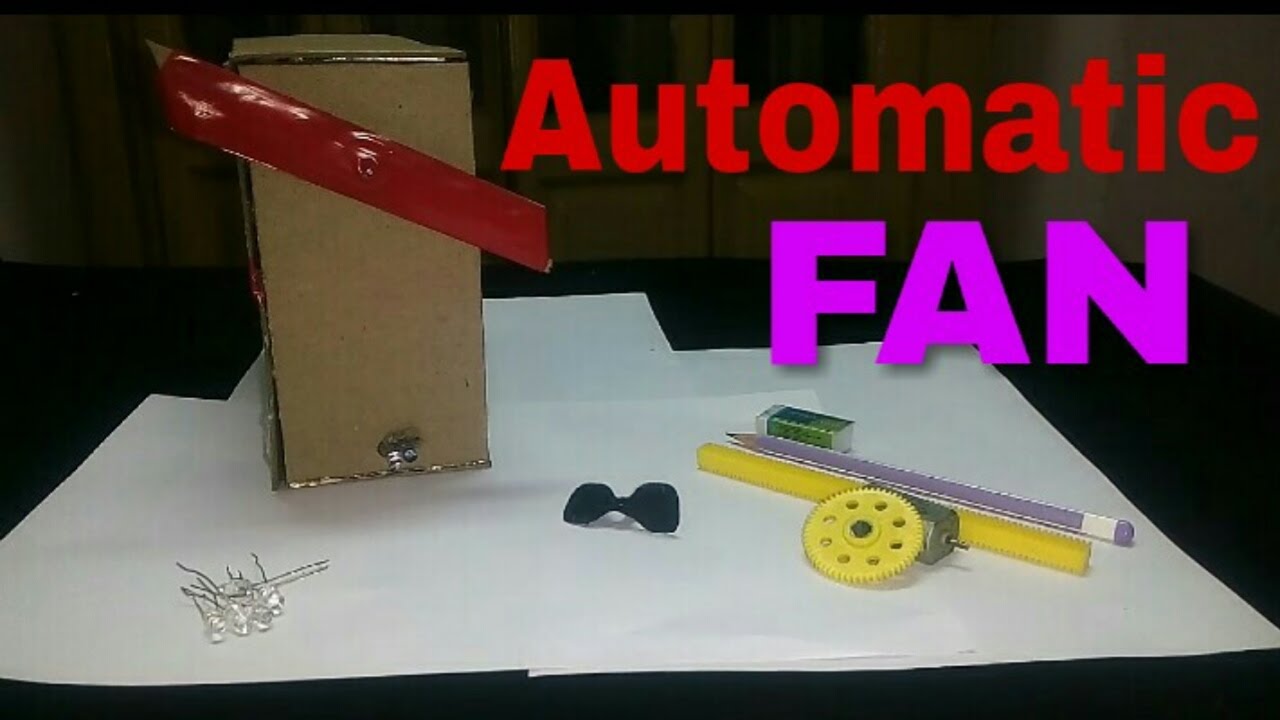 How to make a automatic fan at home, sensor fan 😎 - YouTube