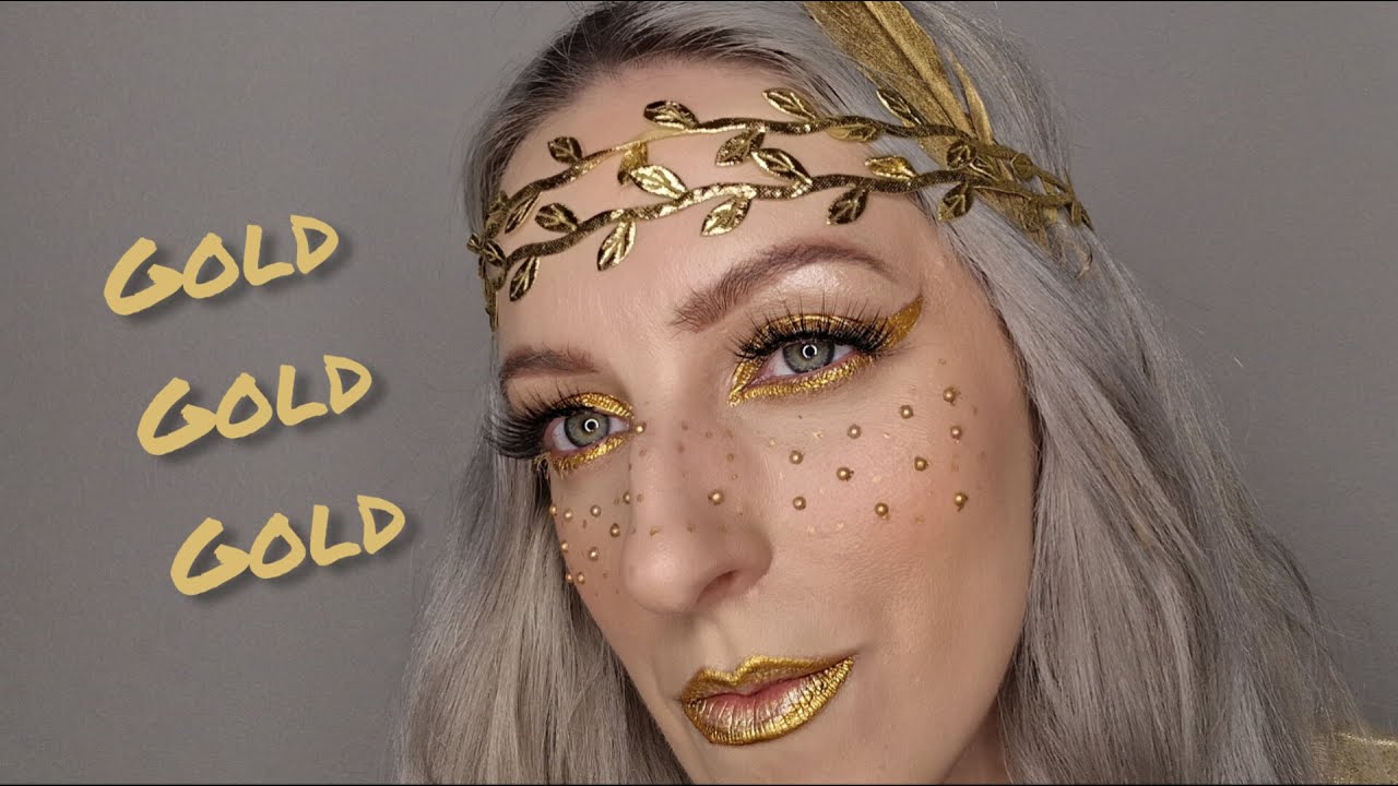 Gold monochromatic Make-up / Tutorial - YouTube