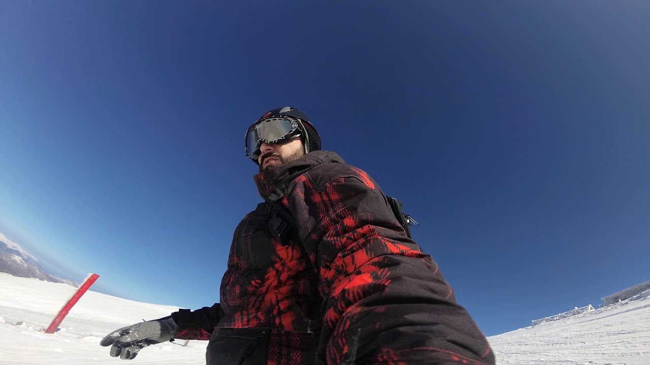 Snowboard in Greece - Snowboard run from Styga summit. Athens extreme ...
