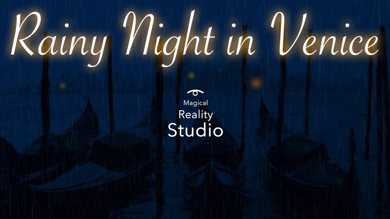 Night in Venice - Rain, boats, ASMR Ambience - YouTube