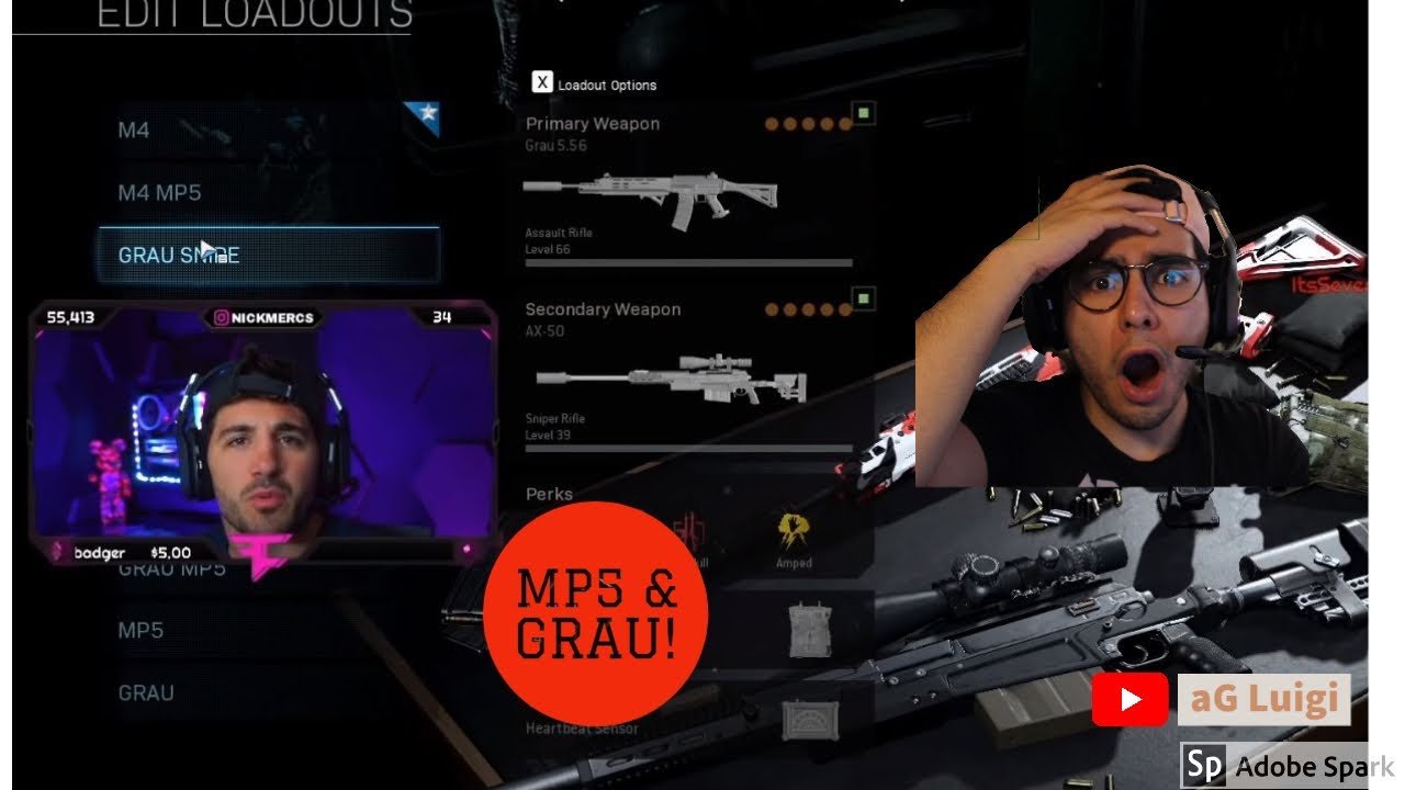 Pruebo la MP5 y GRAU de NICKMERCS! 😍¿ Las Mejores armas de WARZONE ...