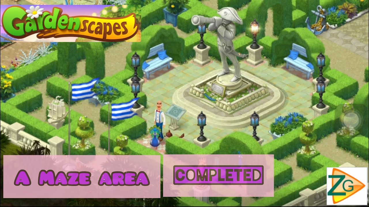 GARDENSCAPES STORY - A MAZE AREA COMPLETED - YouTube