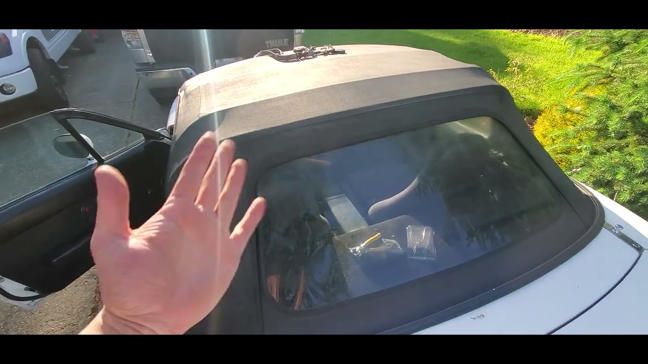 NA Miata Soft Top Zipper Rip - Quickest and Cheapest Fix for the ripped ...