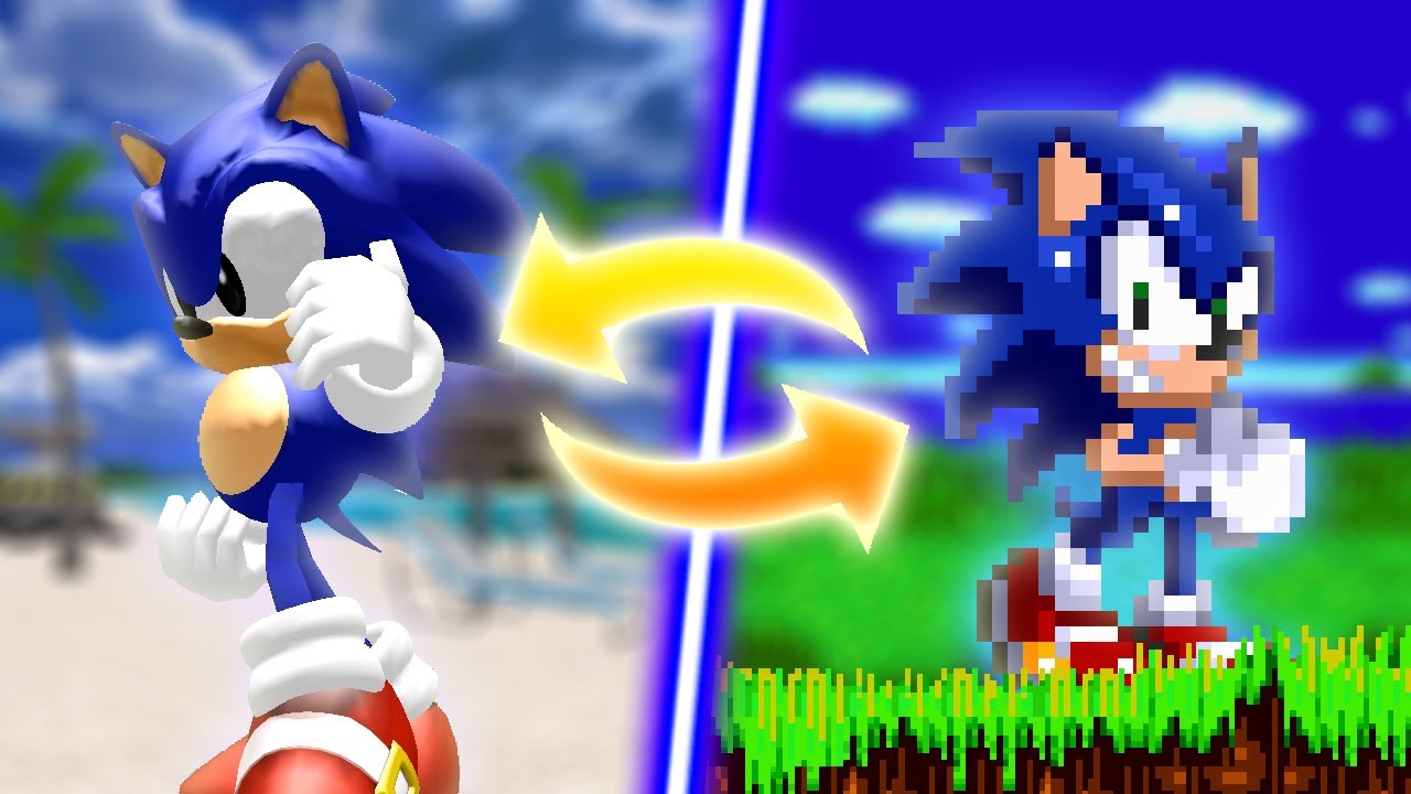 Sonic 3 And Adventure Sonic Switch Place - YouTube
