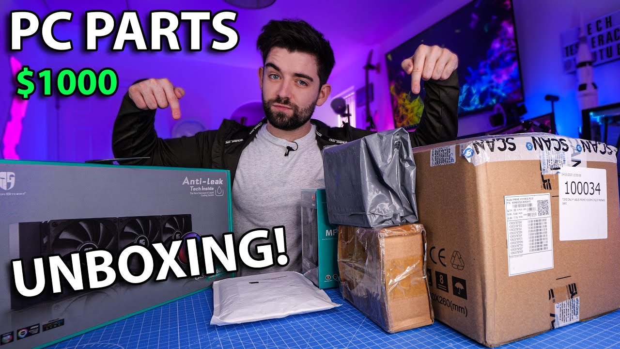 $1,000 Gaming PC Parts Unboxing! - YouTube