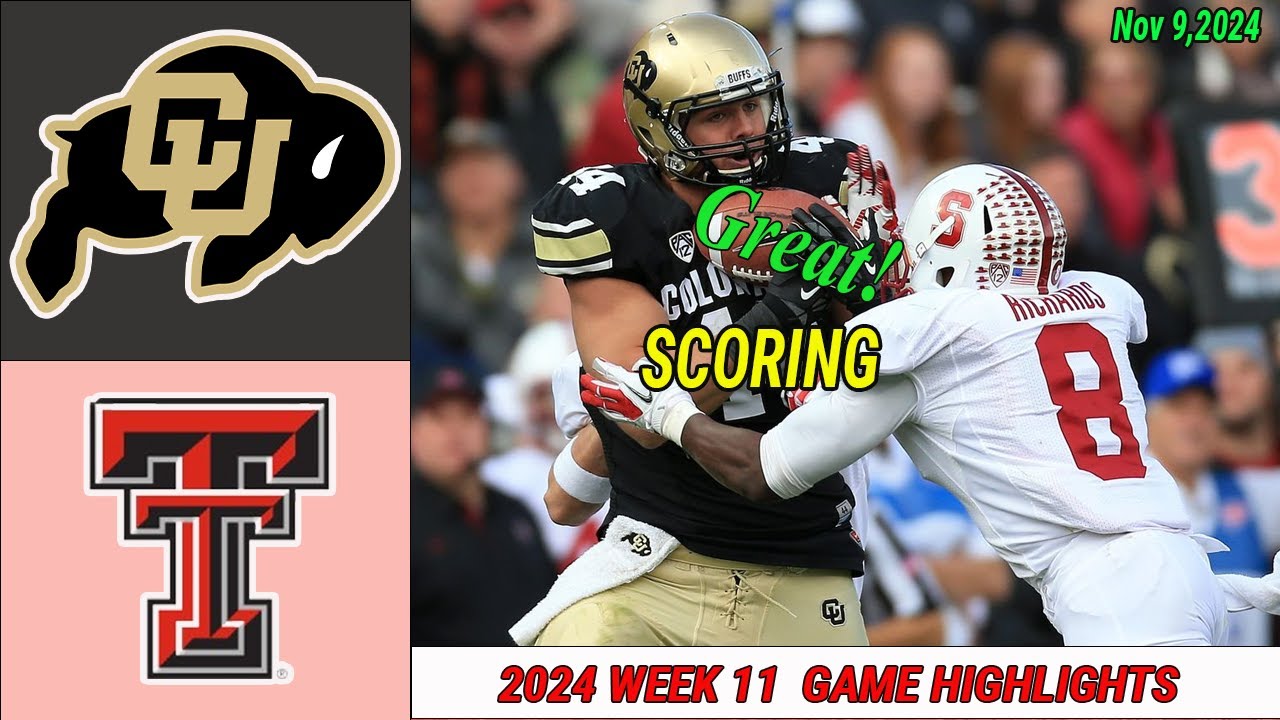 Colorado vs Texas Tech [WEEK 11] GAME HIGHLIGHTS | Nov 09,2024 Men's ...