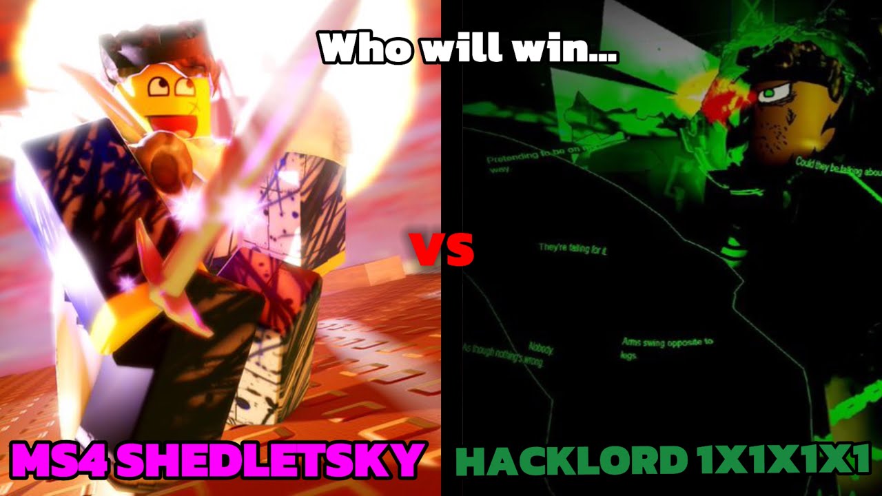 MS4 SHEDLETSKY VS HACKLORD 1X1X1X1 | Roblox Forsaken - YouTube