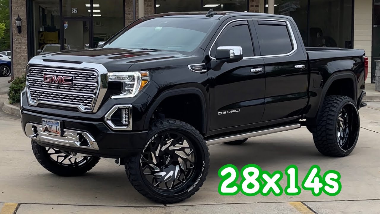 Drove from CHICAGO for his 28x14 JTX wheels! FULL BUILD | 2021 GMC 9 ...