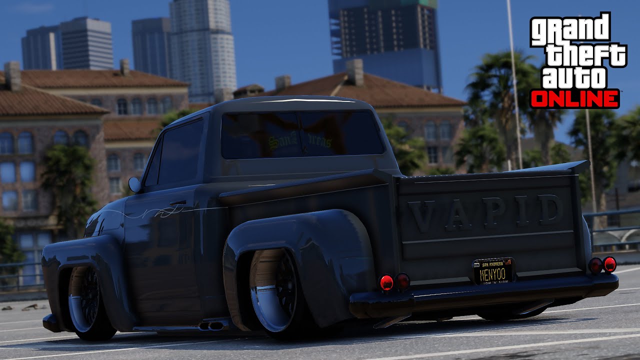 Slamvan Custom Build!! (1950 Ford F Series) | GTA Online - YouTube