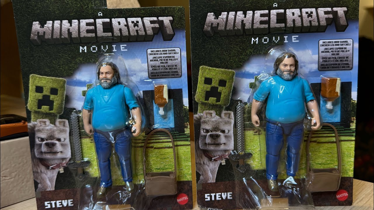Minecraft Movie 🎥 STEVE Action Figure!!! 3.75 inch - YouTube
