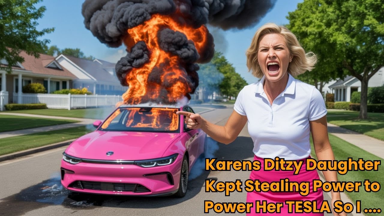 Karens Ditzy Daughter Kept Stealing Power to Power Her TESLA So I Added ...
