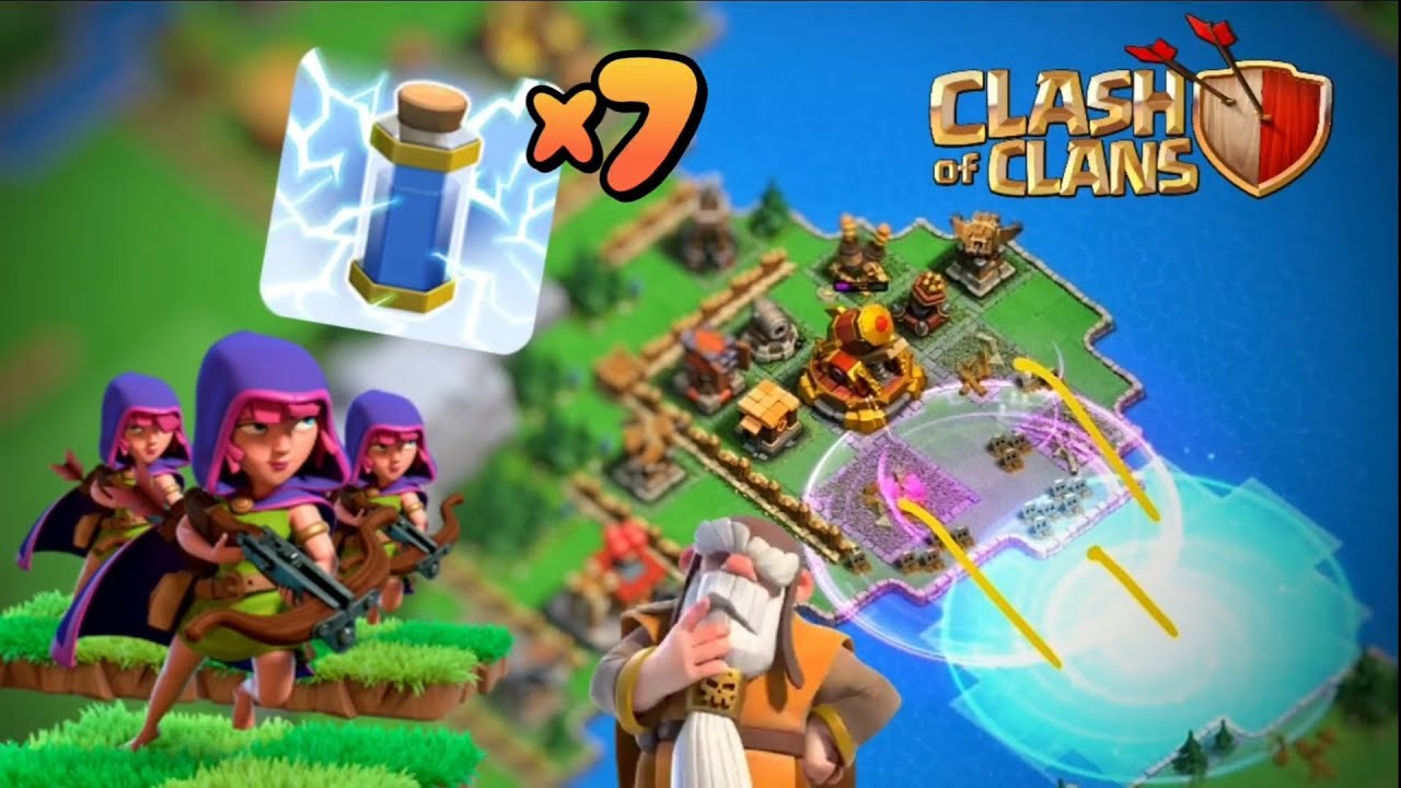 I Used 7 Lightning Spell and Frost for the Lake!! | Clan Capital ...