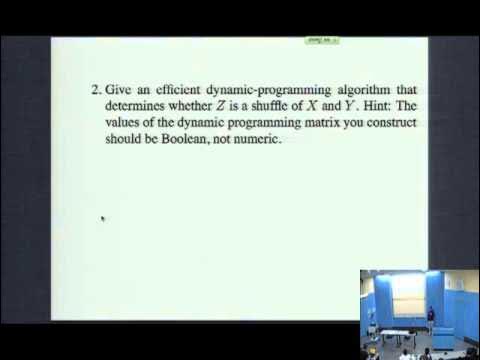 CSE373 2012 - Lecture 20 - Edit Distance - YouTube
